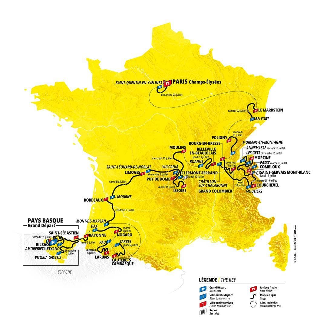 Le parcours du Tour de France 2023 dévoilé Le parcours du Tour de France 2023 dévoilé