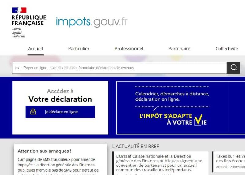 Revenus 2022 : ouverture du service des impôts ce jeudi 13 avril